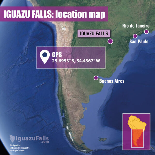 Where is Iguazu Falls on a map? | iguazufalls.com