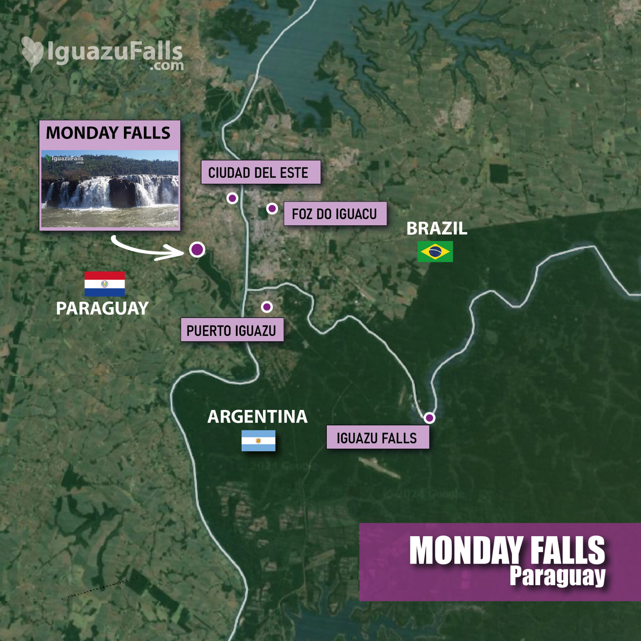 Los Saltos del Monday - Monday Falls | iguazufalls.com